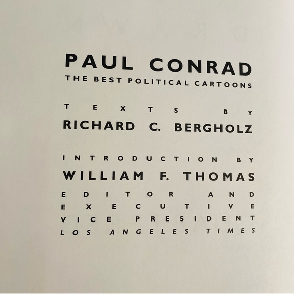 Art | Vintage Book Drawn And Quartered Paul Conrad The Best Political ...